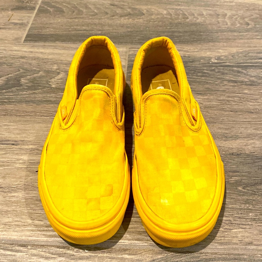 Vans Gold And Yellow Checker Board Pattern Womens Siz… - Gem